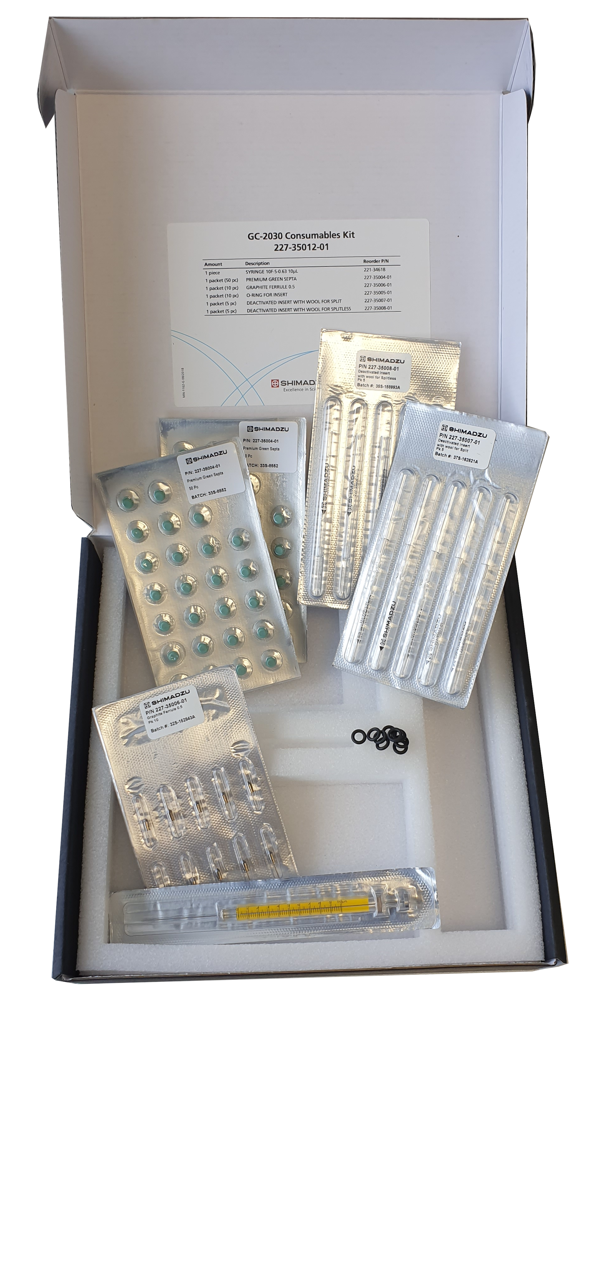 GC Consumables Kit : Shimadzu (France)